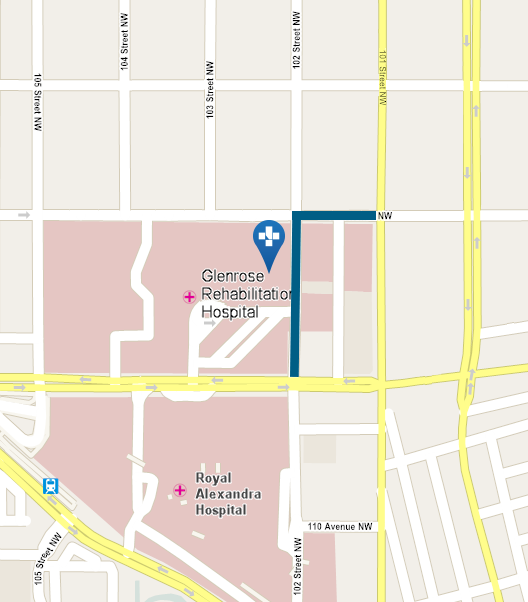 Getting to the Glenrose Rehabilitation Hospital (GRH)