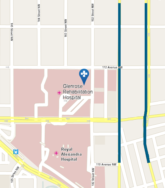 Getting to the Glenrose Rehabilitation Hospital (GRH)